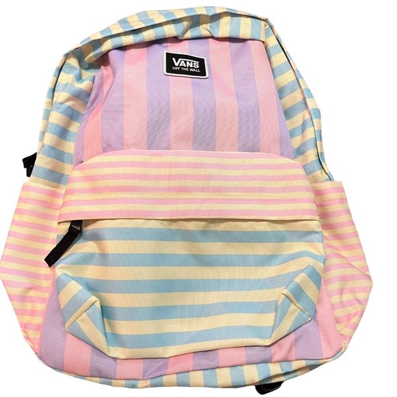 Vans | Bags | New Vans Backpack Pastel Stripe Pattern Pink Purple Blue ...